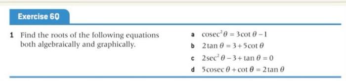 Solved 1 Find the roots of the following equations both | Chegg.com