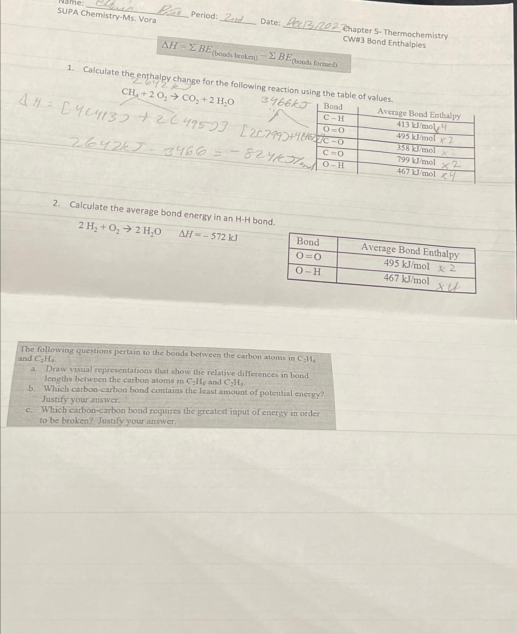 Solved Name:Period: 2 ﻿nd Date:Pec13,202 ﻿ehapter 5- | Chegg.com