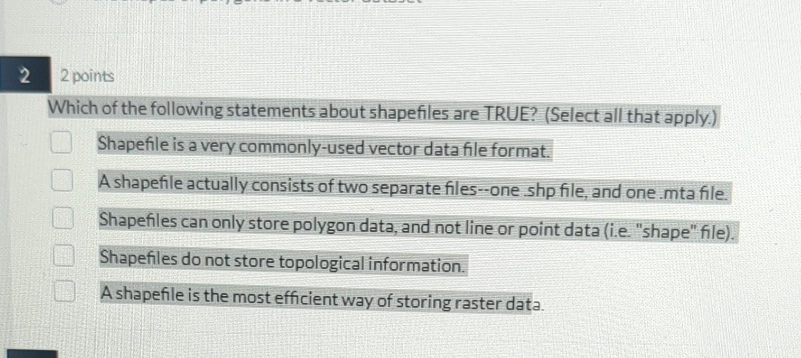 Solved 2 points Which of the following statements about | Chegg.com