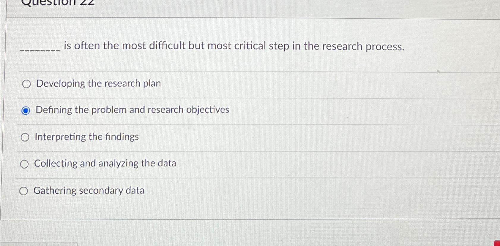 Solved is often the most difficult but most critical step in | Chegg.com