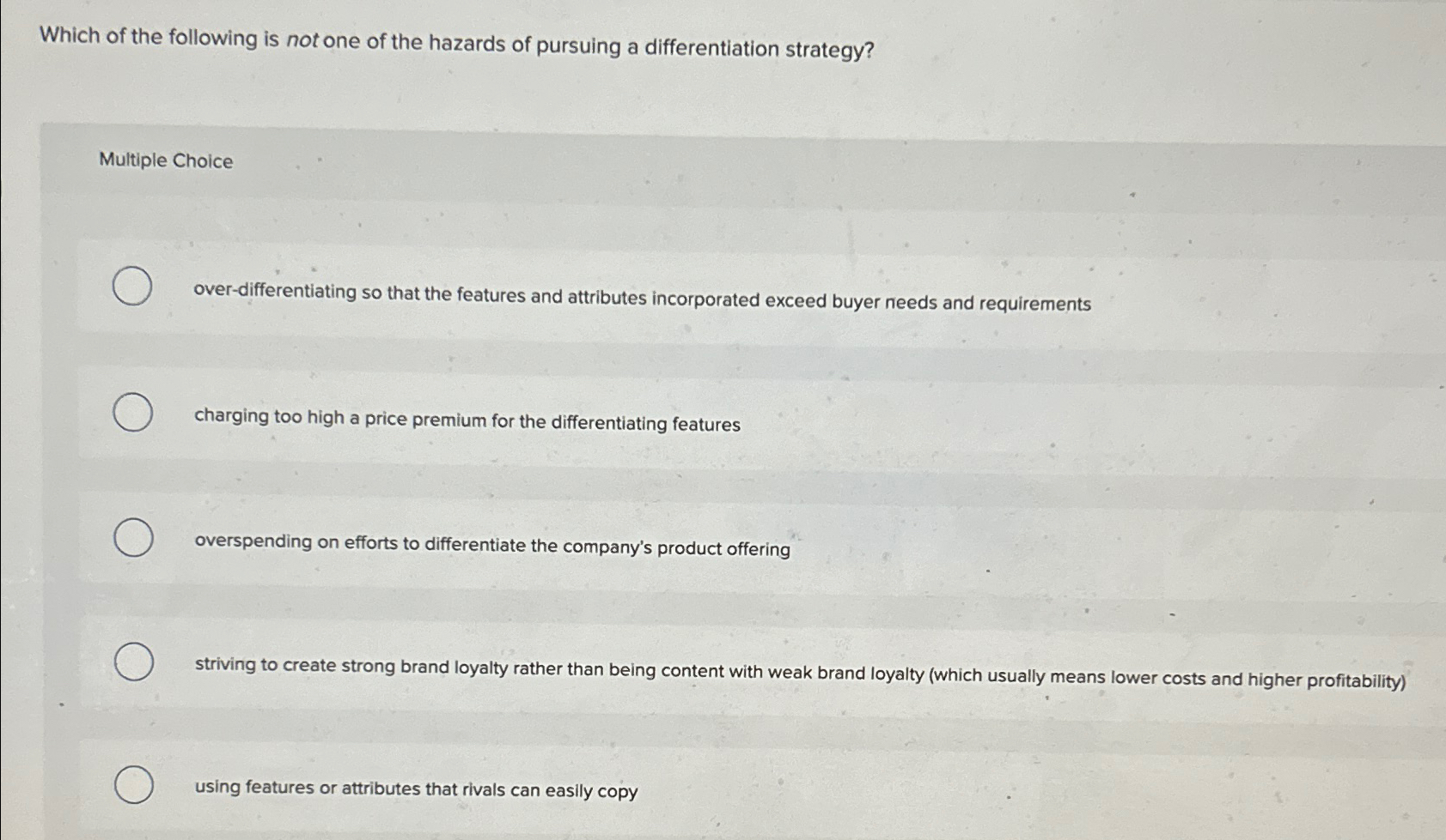 Solved Which of the following is not one of the hazards of | Chegg.com