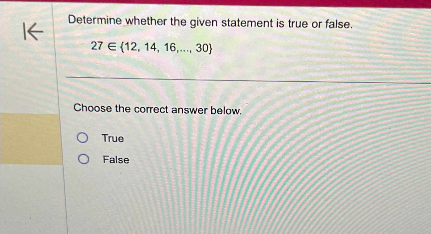 Solved Determine whether the given statement is true or | Chegg.com