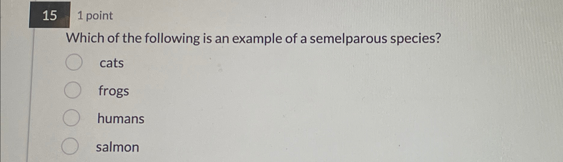 Solved 151 ﻿pointWhich of the following is an example of a | Chegg.com
