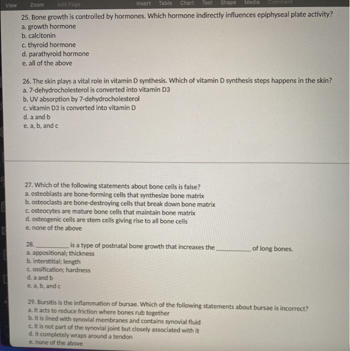 Solved View Zoom Add Page Insert Table Chart Text Shape | Chegg.com