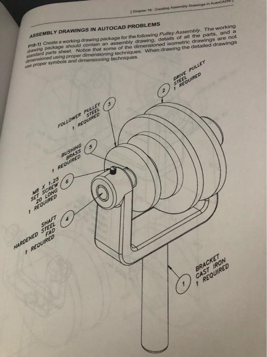 Solved C C Am Dawgs ACAD ASSEMBLY DRAWINGS IN AUTOCAD | Chegg.com