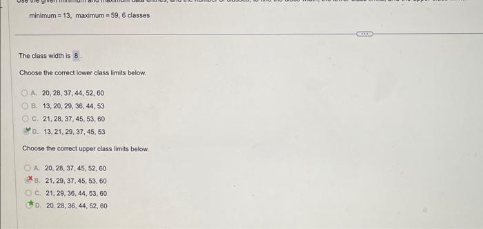 Solved I Dont Understand The Upper Class Limit Which I Got 4672