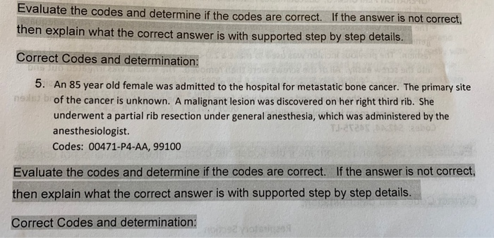 Solved Evaluate the codes and determine if the codes are | Chegg.com