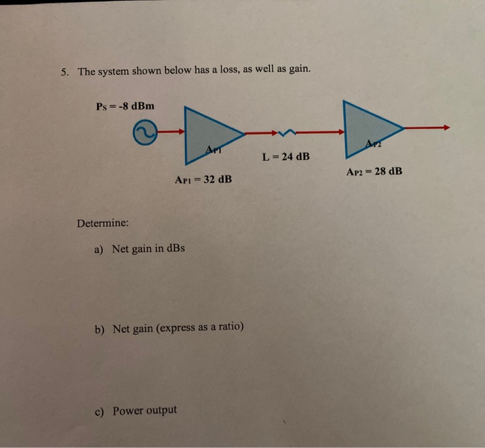 Solved 3. A three-stage amplifier is shown below with power | Chegg.com