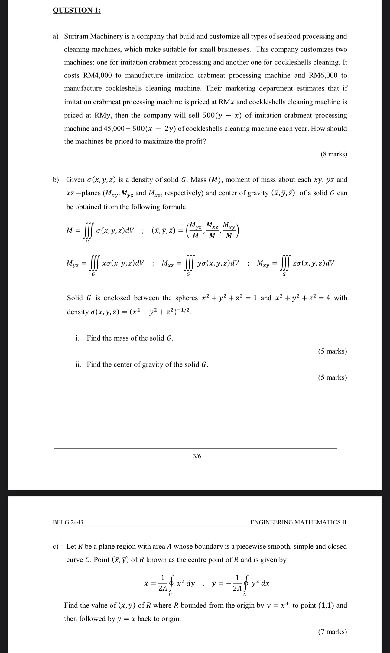 Solved QUESTION 1:a) ﻿Suriram Machinery is a company that | Chegg.com
