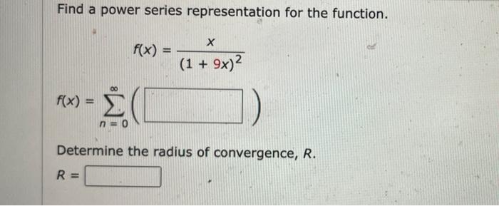 (a) Use differentiation to find a power series | Chegg.com