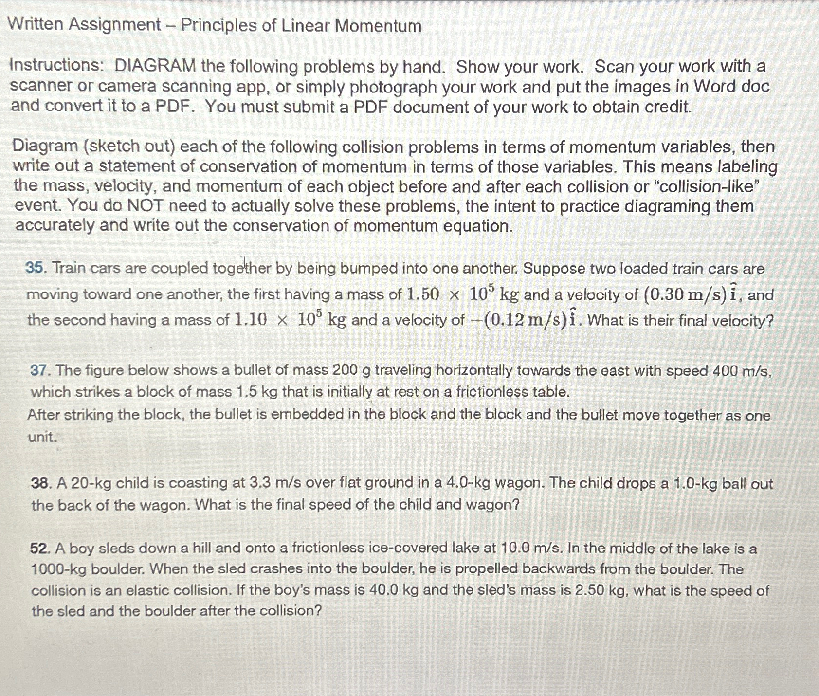 Solved Written Assignment - ﻿Principles of Linear | Chegg.com