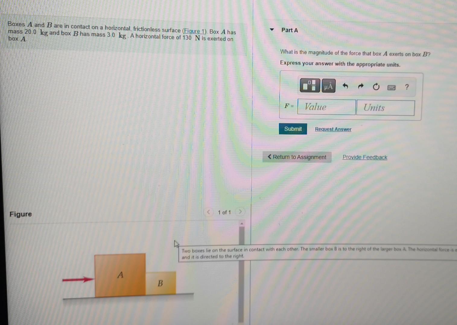 Solved Boxes A and B are in contact on a horizontal, | Chegg.com