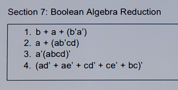 Solved a step-by-step reduction would be helpful to learn | Chegg.com