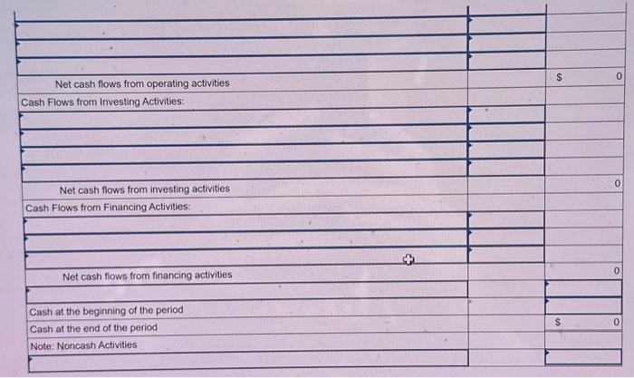 Solved Problem 11-4A (Algo) Prepare a statement of cash | Chegg.com