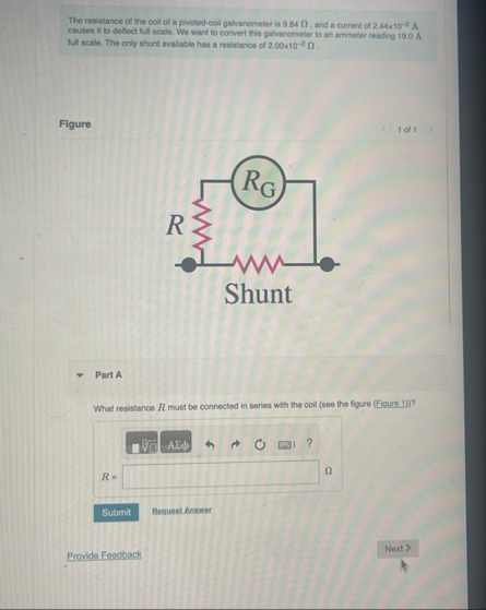 Solved The resistance of the coil of a pivoted-coil | Chegg.com