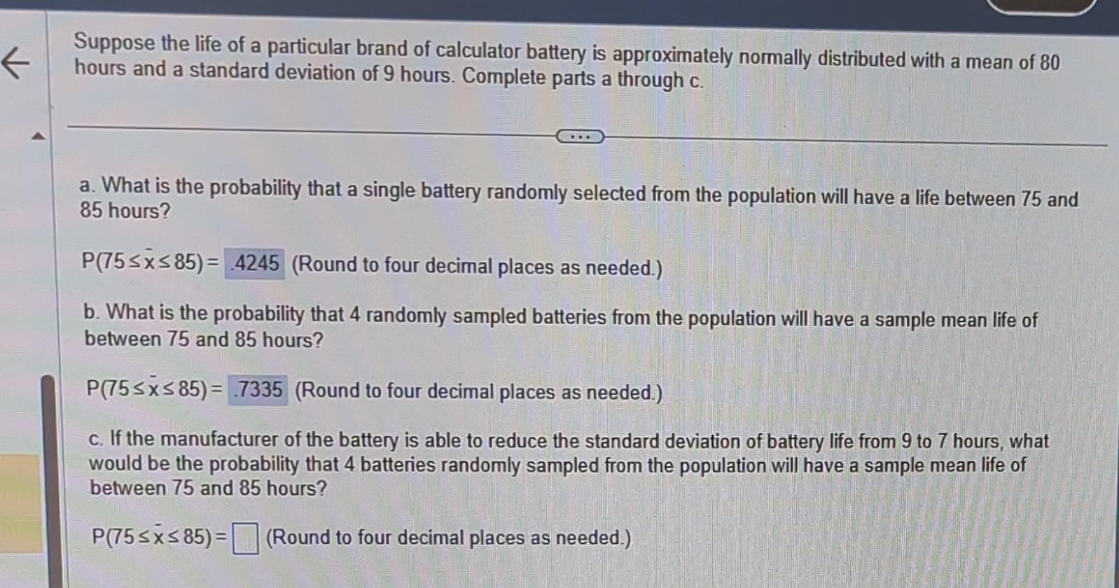 Solved Suppose the life of a particular brand of calculator | Chegg.com
