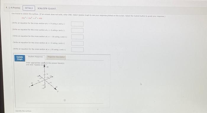 Solved 252+1e2+a2+45t Leate EraphUse traces to sketch the | Chegg.com