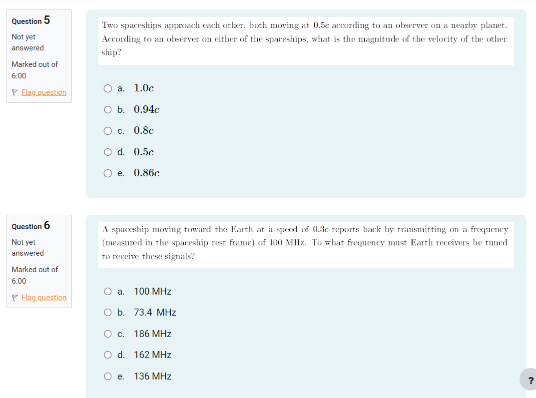 Solved Two spaceships approach each other, both moving at | Chegg.com