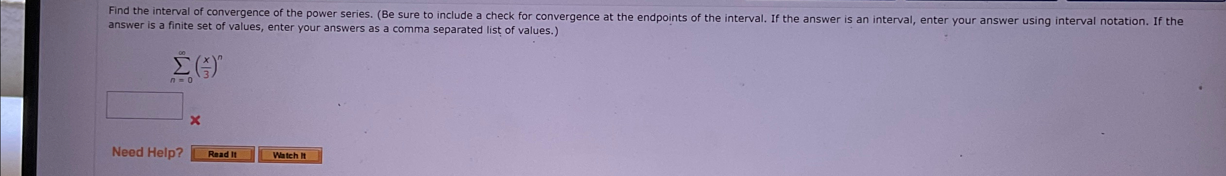 Solved answer is a finite set of values, enter your answers | Chegg.com
