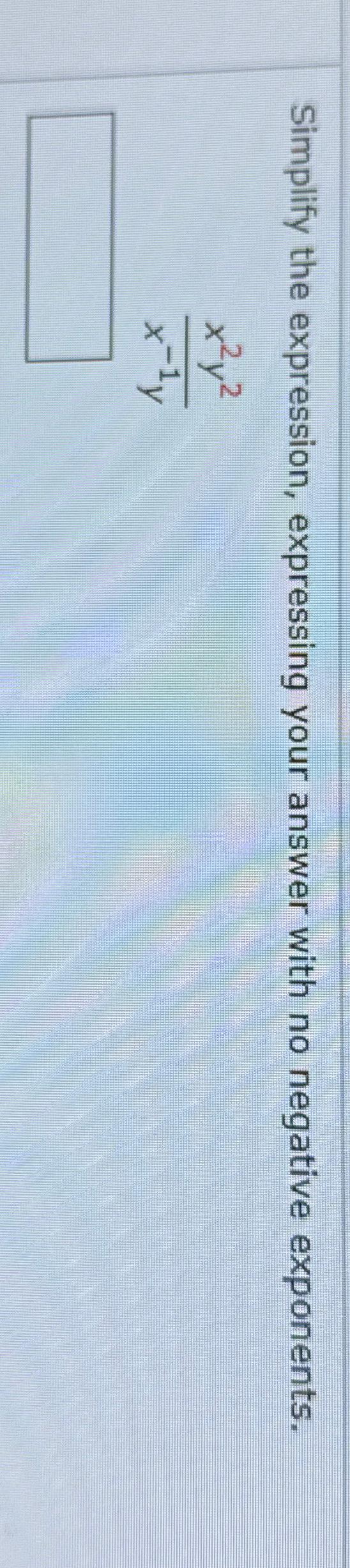 Solved Simplify the expression, expressing your answer with | Chegg.com