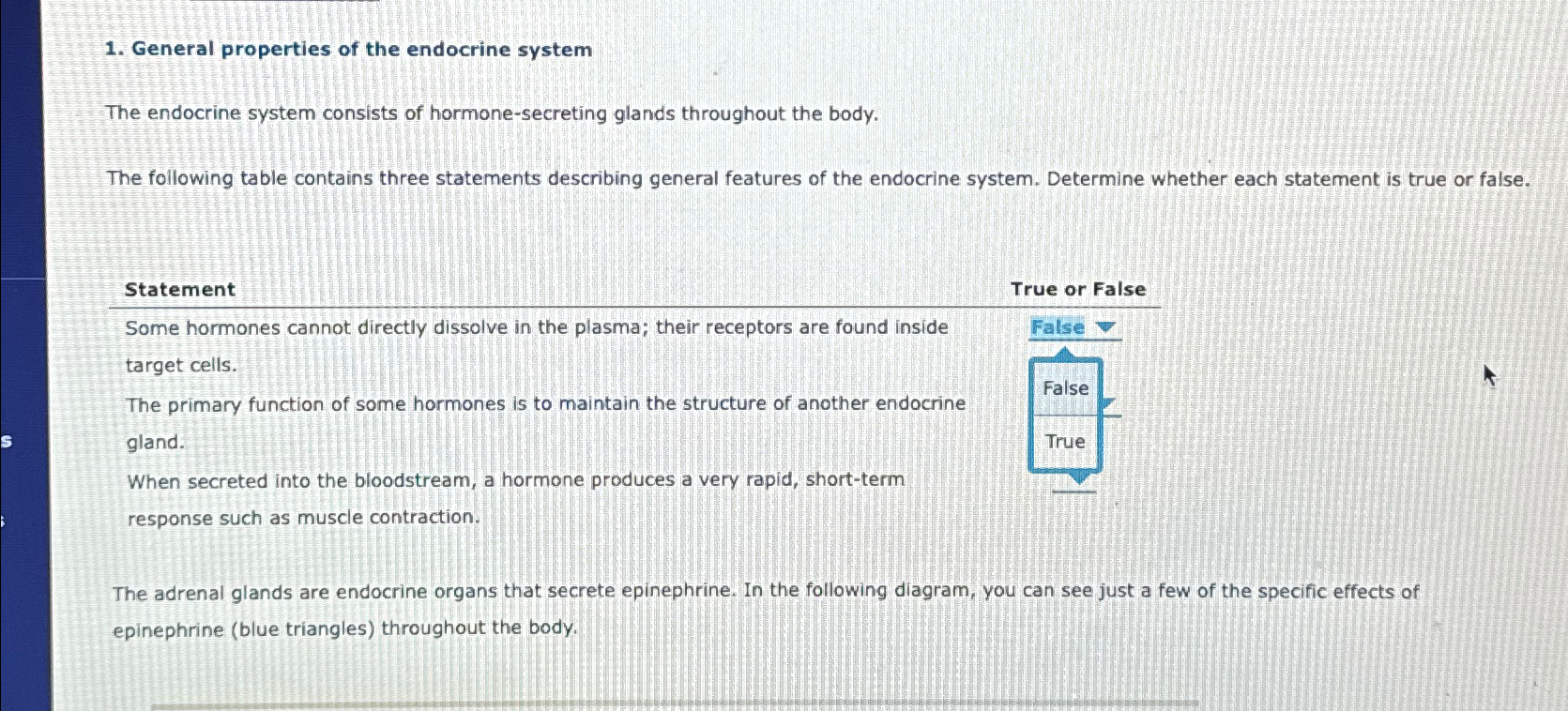 Solved How to solve General properties of the endocrine | Chegg.com