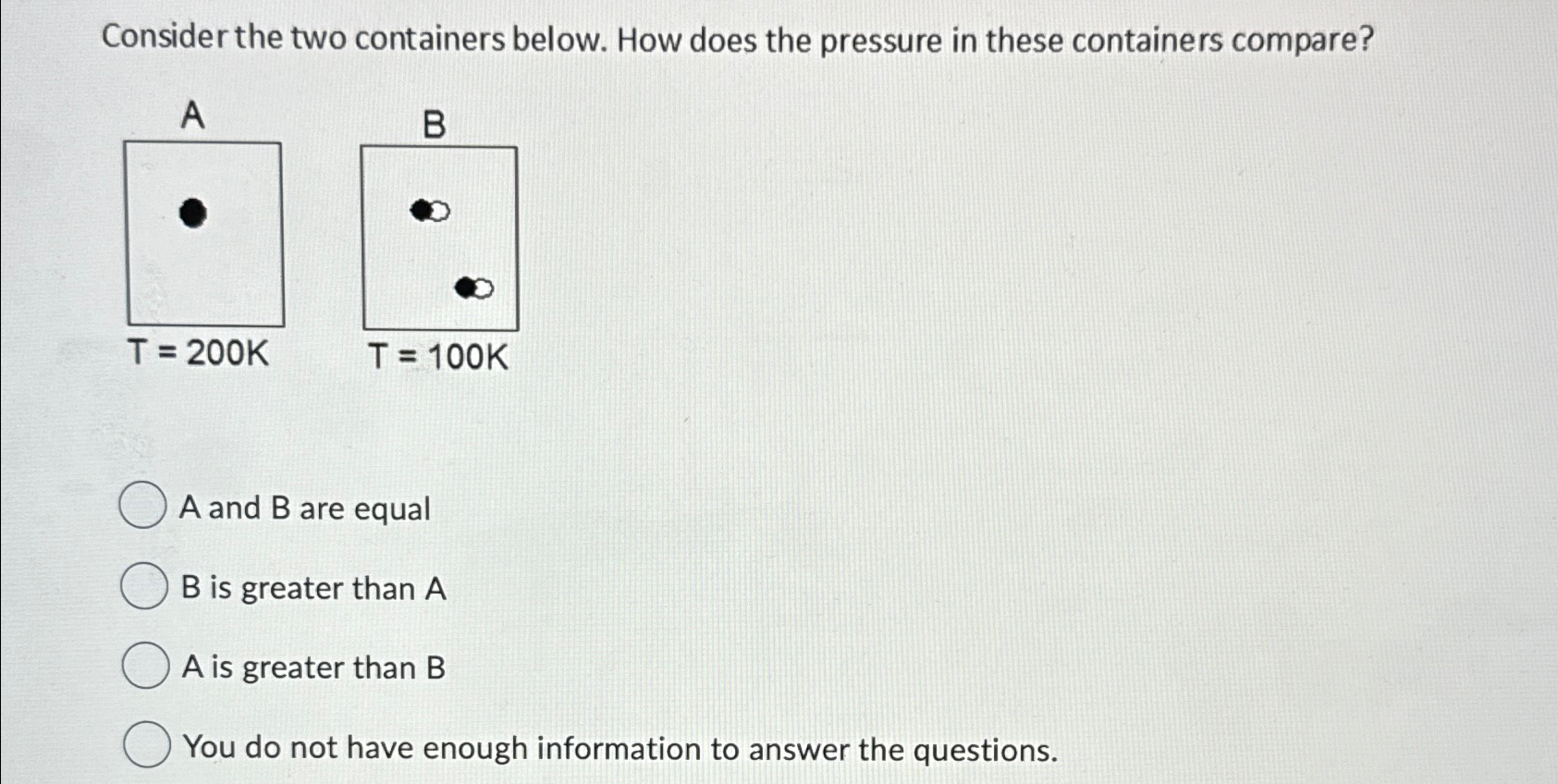 Solved Consider the two containers below. How does the | Chegg.com