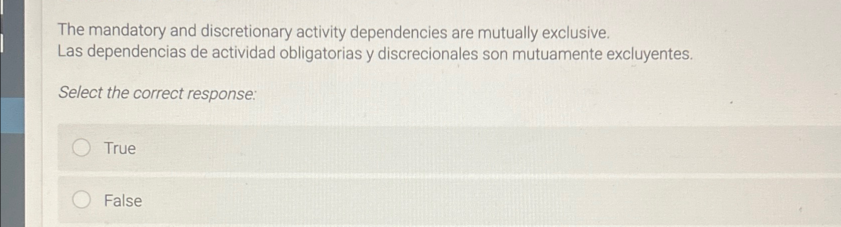 Solved The mandatory and discretionary activity dependencies | Chegg.com