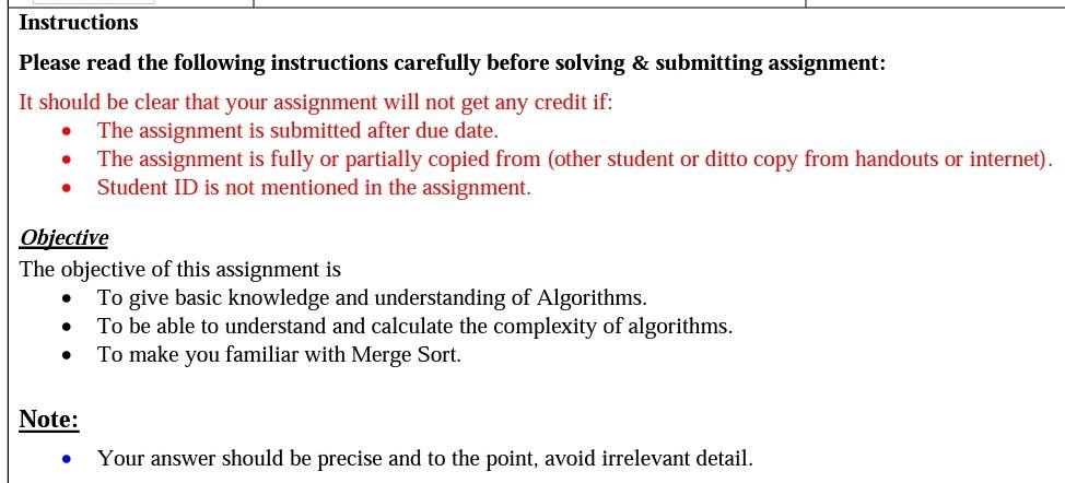 Solved Instructions Please read the following instructions | Chegg.com
