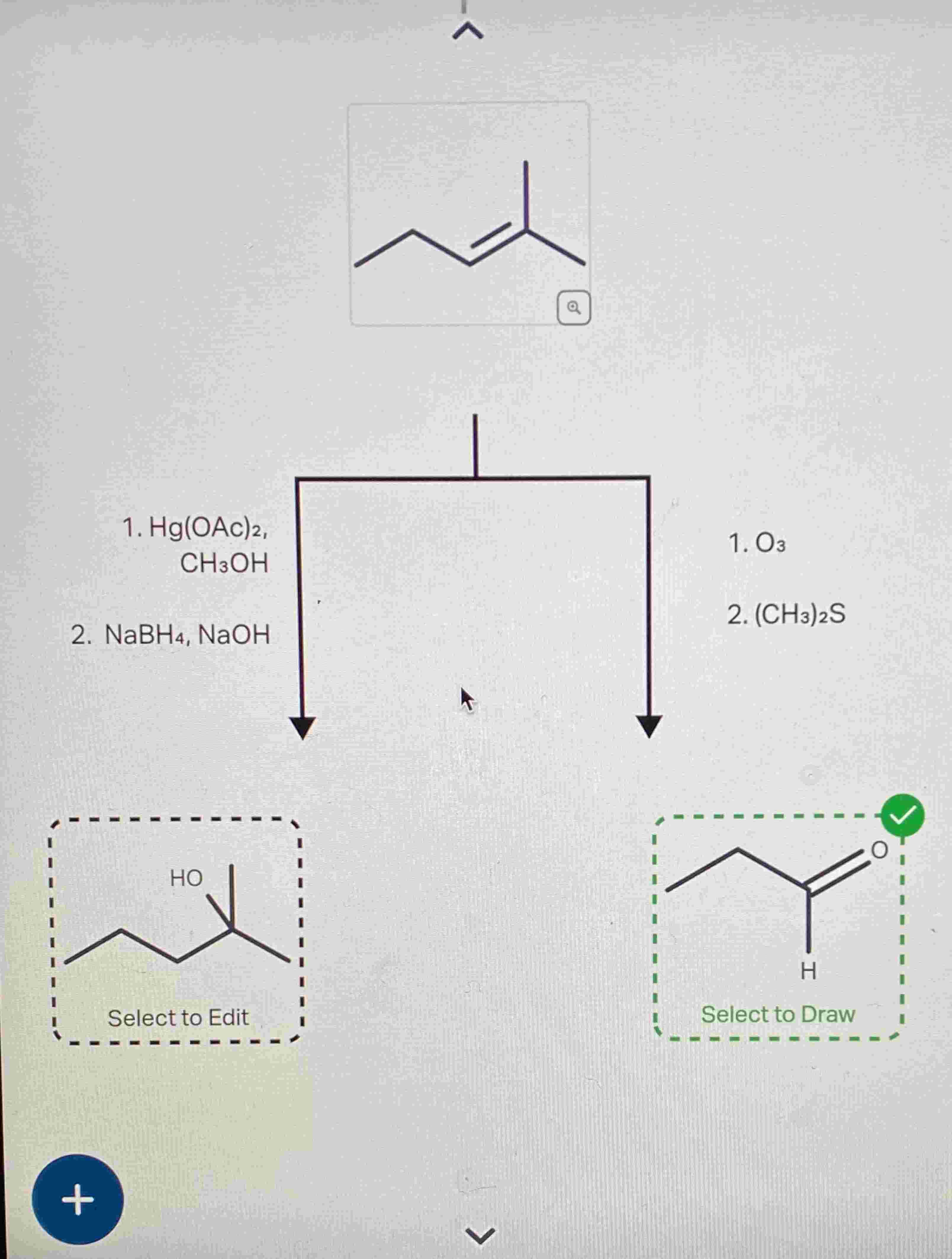 Solved Hg(OAc)_(2),CH_(3)OH | Chegg.com