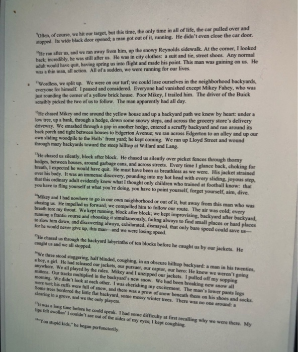 Solved The Chase Annie Dillard Annie Dillard is best known | Chegg.com