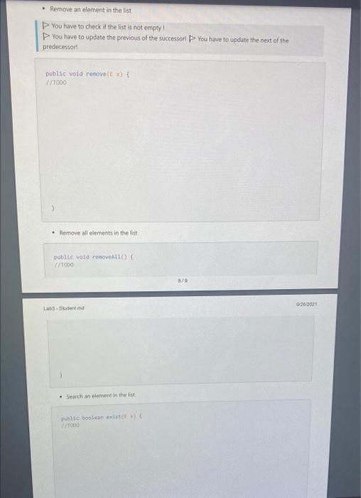 Solved Doubly Linked List Implementation 1 Defining Class 