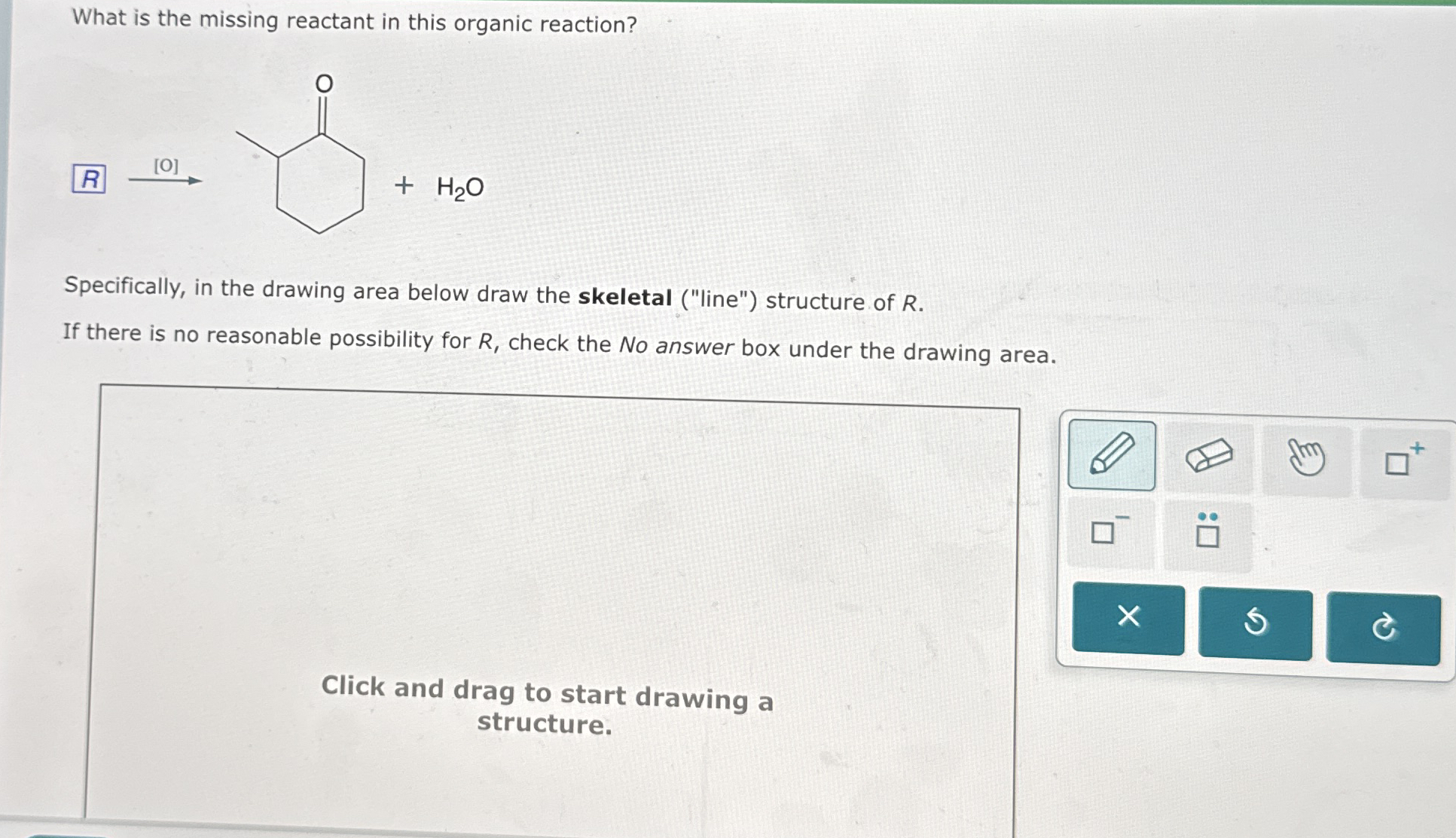 Solved What is the missing reactant in this organic | Chegg.com