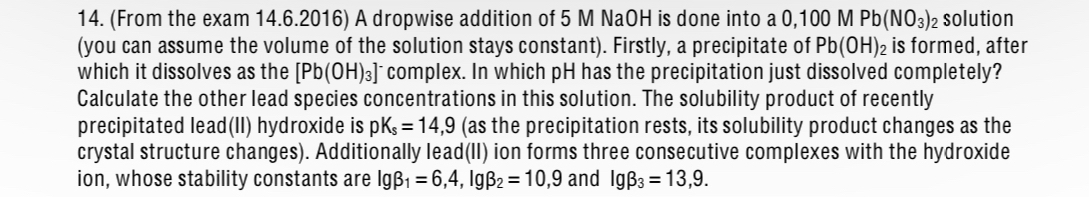Solved A dropwise addition of 5 ﻿M NaOH is done into a | Chegg.com