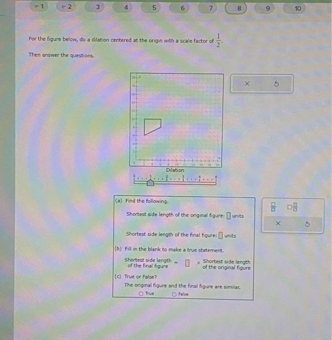 Solved For the figure below, do a dilation centered at the | Chegg.com