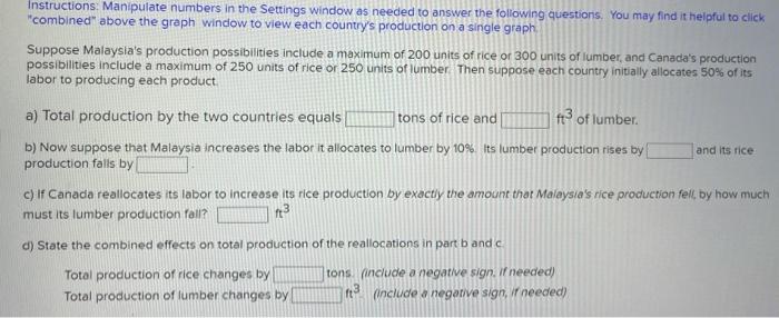 Solved Instructions Manipulate numbers in the Settings | Chegg.com