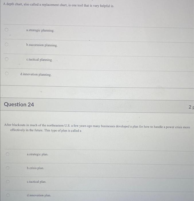 Solved A depth chart, also called a replacement chart, is | Chegg.com