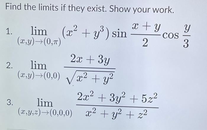 Solved Calculus III or Advanced Math for Engineers:Find the | Chegg.com