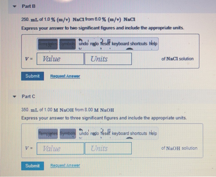 Solved What is the initial volume, in milers needed to | Chegg.com