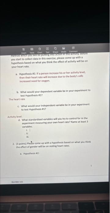 Solved you start to collect data in this exercise, please | Chegg.com