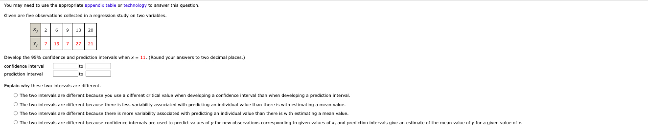 Solved You may need to use the appropriate appendix table or | Chegg.com