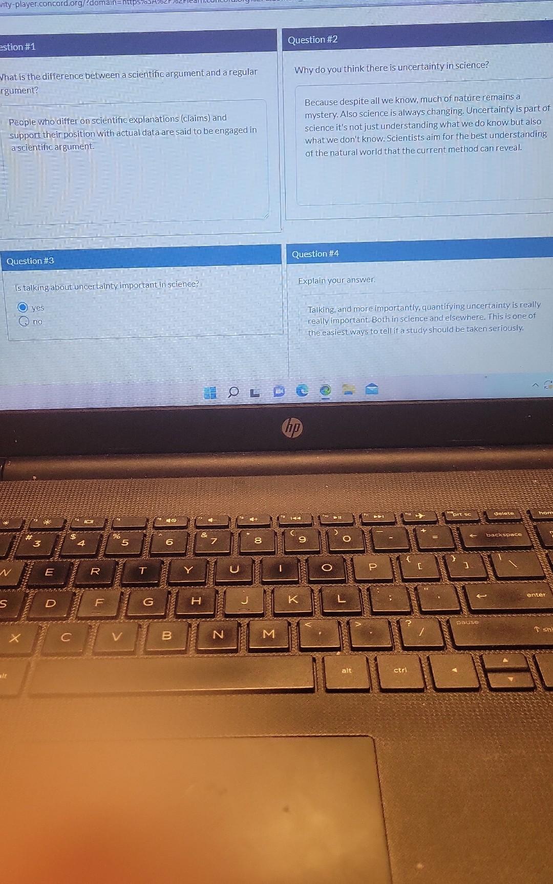 Solved What is the difference between a scientific argument | Chegg.com