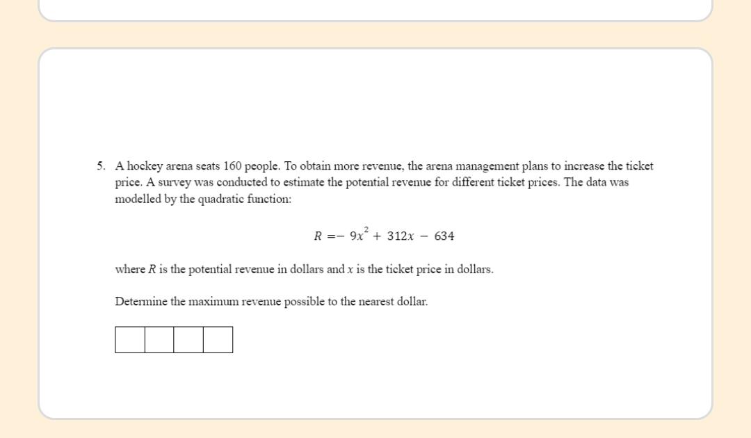 Solved A hockey arena seats 160 ﻿people. To obtain more | Chegg.com