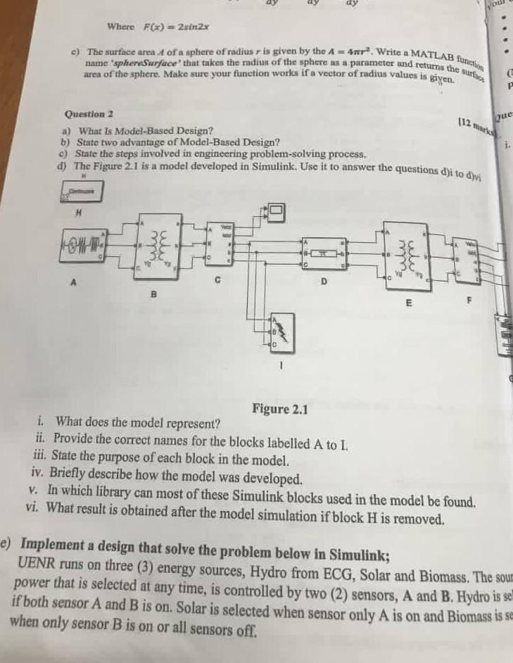 Solved c) The surface area A of a sphere of radius r is | Chegg.com