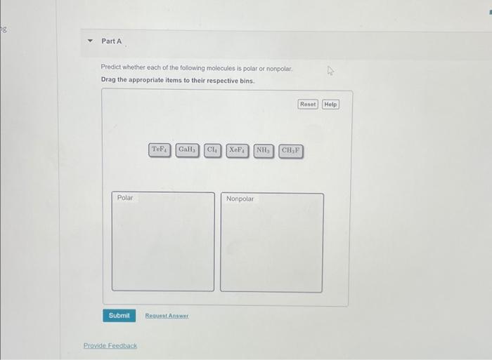Solved Predict whether each of the following molecules is | Chegg.com
