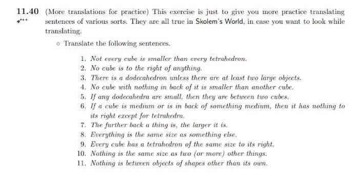 In the following logic problem, I'm supposed to | Chegg.com