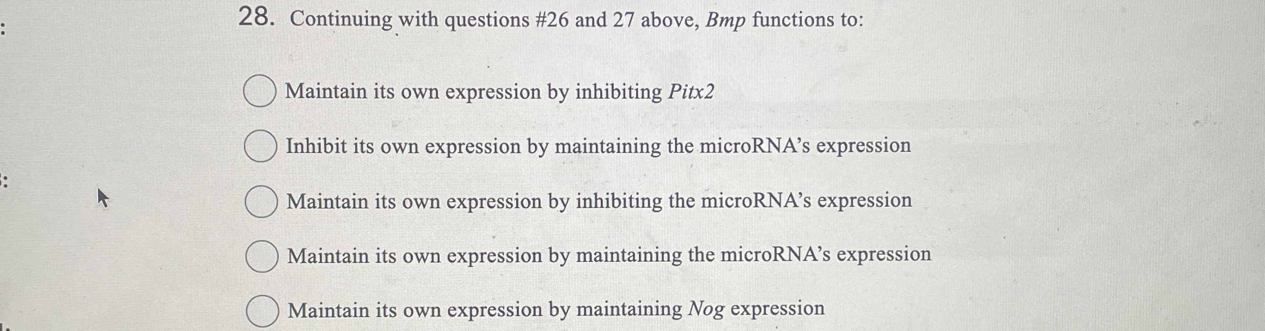 Solved Continuing with questions #26 ﻿and 27 ﻿above, Bmp | Chegg.com