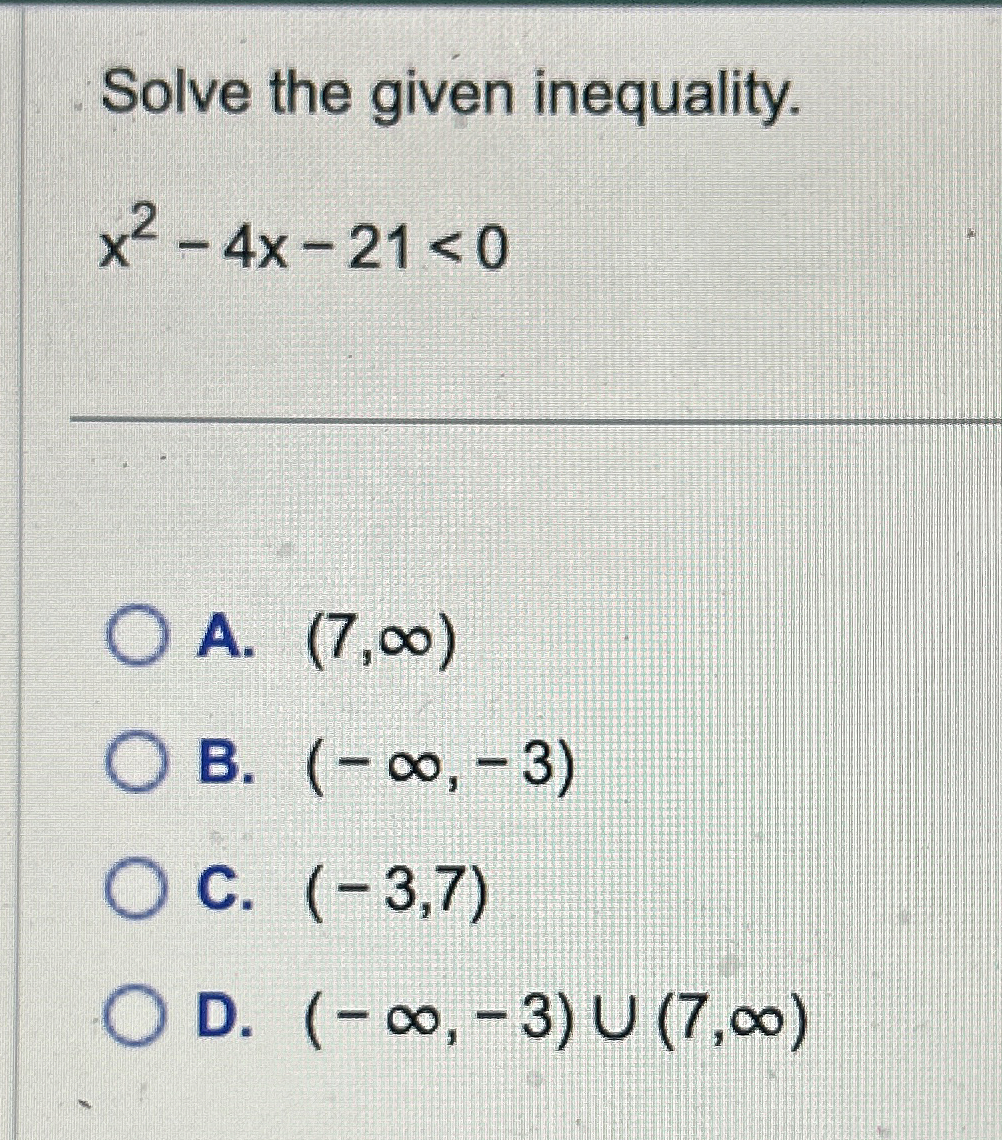 Solved by an EXPERT Solve the given | Chegg.com