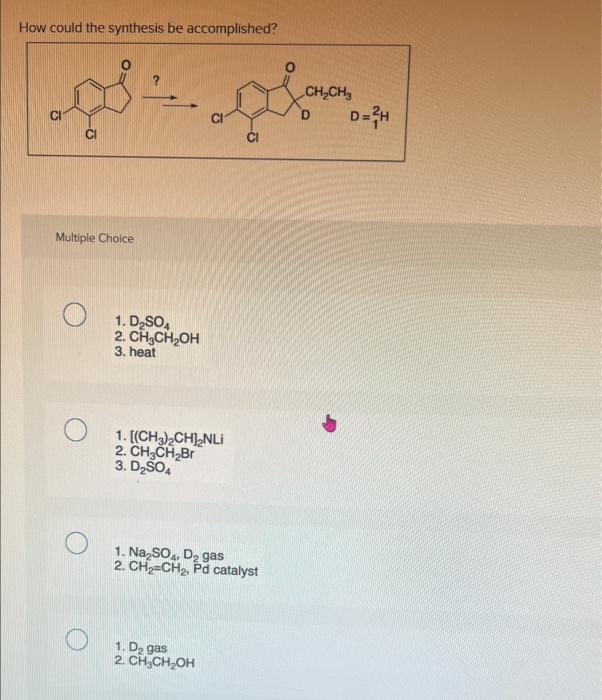 Solved How could the synthesis be accomplished? Multiple | Chegg.com