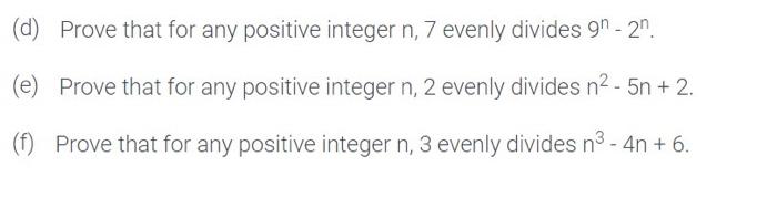 Solved Prove each of the following statements using strong | Chegg.com