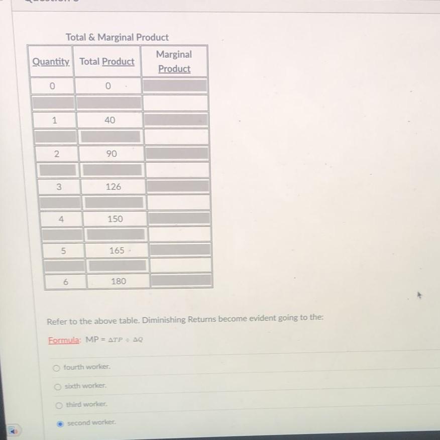 Problem 1 d: Referencing the completed table in the | Chegg.com